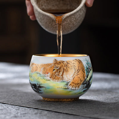 The Tiger Golden Tea Cup – Tenmokus